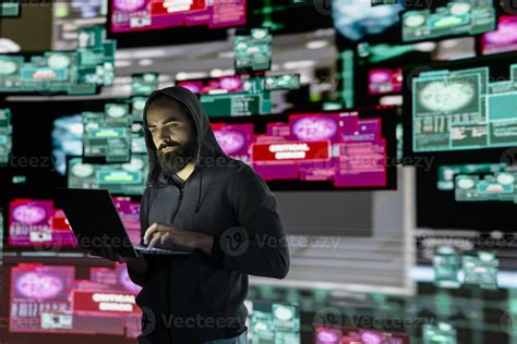 Male Hacker Operates In Stealth Mode Breaching System Access Through