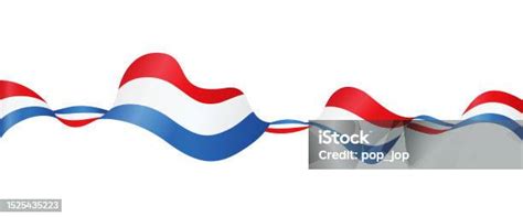 네덜란드의 국기 벡터 흔들리는 리본 배너입니다 흰색 배경에 격리 3차원 형태에 대한 스톡 벡터 아트 및 기타 이미지 3차원 형태 국가 관광명소 기 Istock