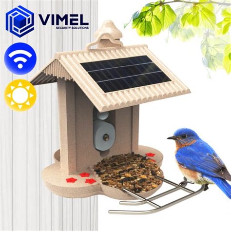 Solar Powered Garden Birds Feeder Camera