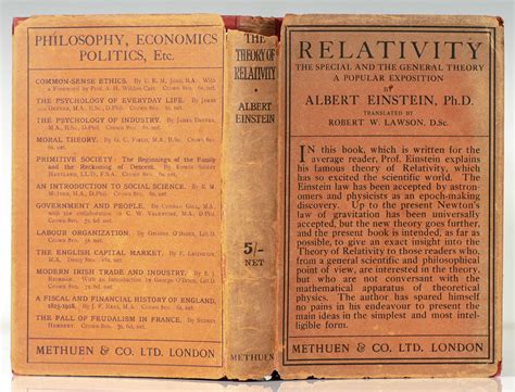 Relativity The Special And General Theory Raptis Rare Books Fine