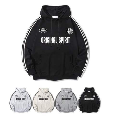 으니샵 4컬러2사이즈 투라인후드티 남여공용 남성후드티셔츠 여성후드티셔츠 프린팅후드티 두줄후드티 남여후드티 커플후드티 스프릿 오리지널 루즈핏 오버핏 캐주얼후드티 시밀러룩