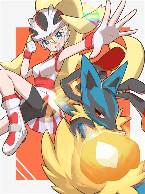 Lucario Korrina And Mega Lucario Pokemon And More Drawn By Nuneno Danbooru