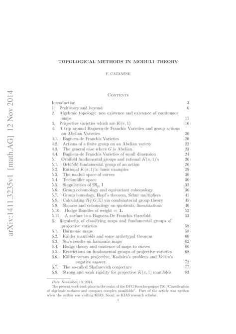 Pdf Topological Methods In Moduli Theory Dokumentips