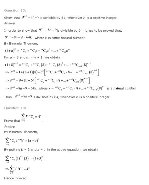 Maths Ch 8 Binomial Theorem Class 11 Ncert Solutions