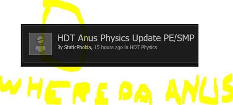 Hdt Anus Physics Update Pesmp Hdt Physics Loverslab