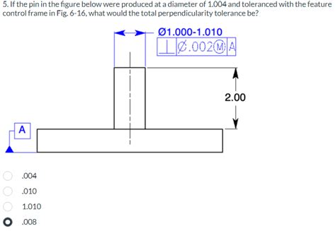 Solved 5 If The Pin In The Figure Below Were Produced At A Chegg Com