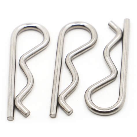 스테인레스 스틸 R 형 스프링 코터 핀 웨이브 모양 분할 클립 클램프 헤어 트랙터 핀 자동차 M1 M12 M16 M18 M2 M25 M3 M4 M5