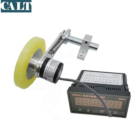 CALT Length Measuring Counter Meter With Digit Indicator Wheel Encoder Draw Wire Displacement