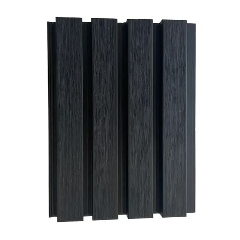 Black Slatted Cladding Series Artificial Grass Direct