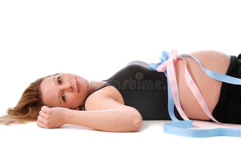Pregnant With Twins Stock Image Image Of Cute Blue