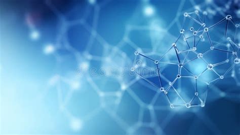 Abstract Molecule Structure Science Background 3d Illustration Stock Illustration