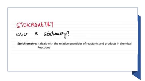 Stoichiometry Lecture With Examples Mole Ppt