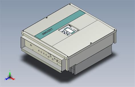 光伏逆变器模型 step 模型图纸下载 懒石网