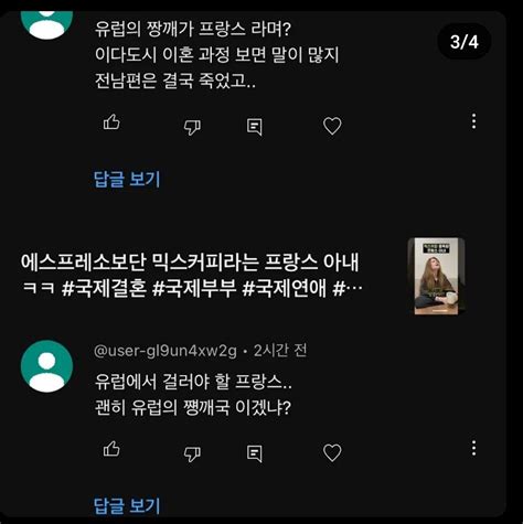 악플테러 당하는 프랑스여자 한국남자 부부 유튜브 포텐 터짐 최신순 에펨코리아