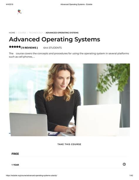 Advanced Operating Systems Edukite Pdf
