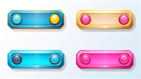 Premium Vector A Colorful Game Controller With A Blue And Yellow Button