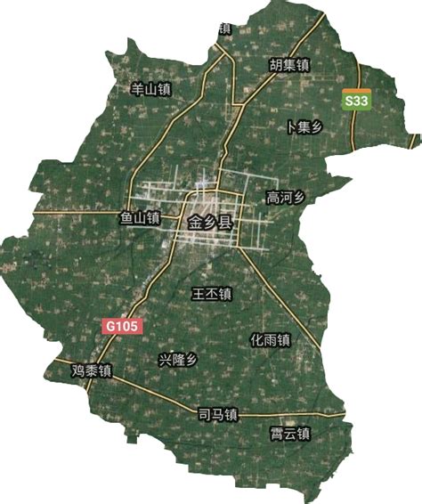 金乡县高清卫星地图