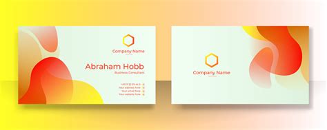 현대 창조적이고 깨끗한 다채로운 명함 디자인 템플릿 트렌디 한 단순한 추상 기하학적 세련된 웨이브 라인이있는 고급 우아한 명함 디자인 배경 벡터 일러스트 레이 션 0명에
