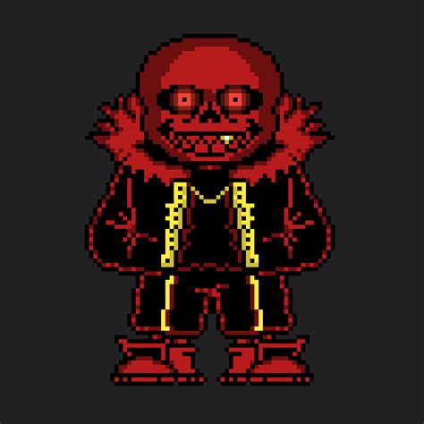 Pixilart Underfell Sans By Glitched Artist