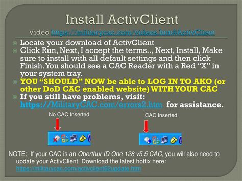 PPT How To Install A CAC Reader And Software On Your Personal Computer PowerPoint Presentation