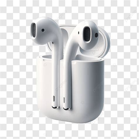 3d Rendering Of White Earbuds In Charging Case 3d Rendering White