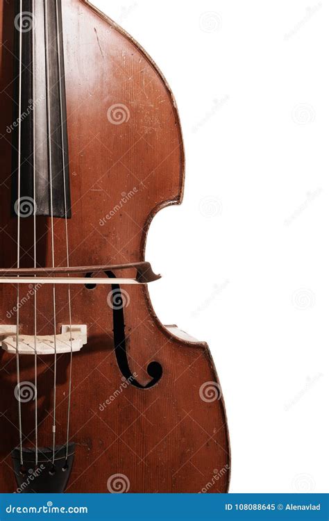 Old Contrabass Double Bass Stock Image Image Of Bassist 108088645