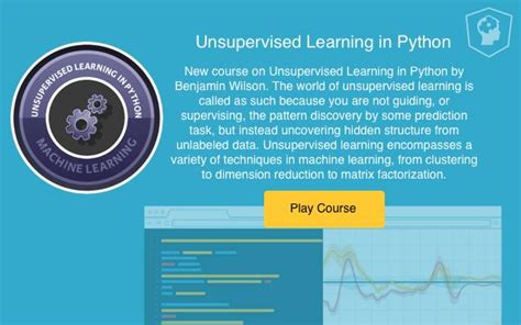 Datacamp On Linkedin New Course Unsupervised Learning In Python Get Started With Machine