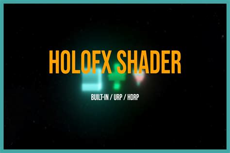 Holofx Hologram Shader All Rp Vfx Shaders Unity Asset Store