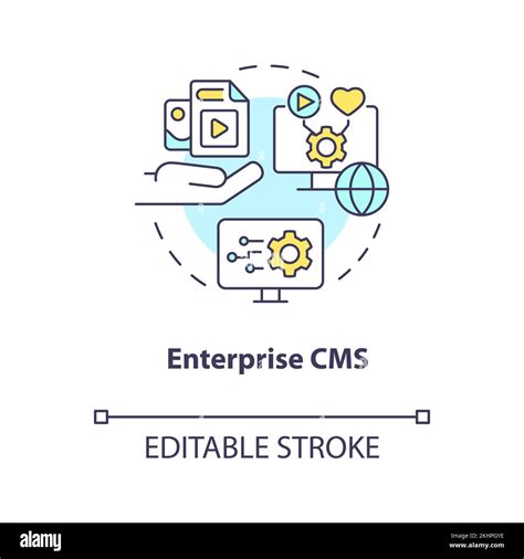 Enterprise Cms Concept Icon Stock Vector Image And Art Alamy