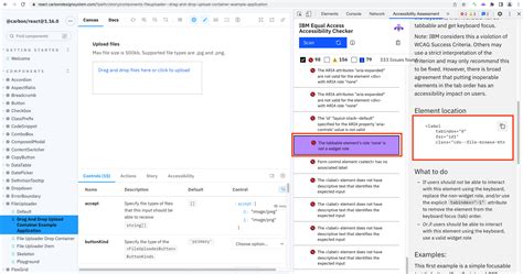 A11y Fileuploaderdropcontainer Component Has Critical Violation The