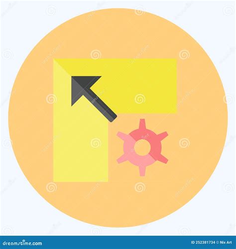 Icon Scalable System Suitable For Data Analytics Symbol Flat Style