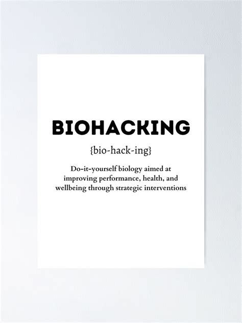 Biohacking Definition Poster For Sale By Laughawear Redbubble Biohacking Definition Poster For Sale By Laughawear Redbubble