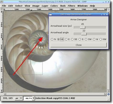 Interactive Arrow Design In Gimp Shallow Thoughts