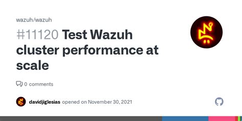Test Wazuh Cluster Performance At Scale · Issue 11120 · Wazuhwazuh · Github