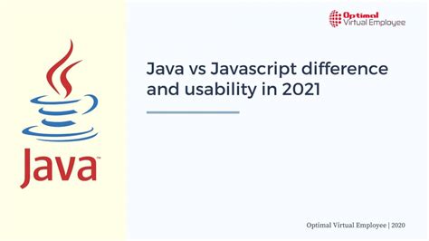 Java Vs Javascript Difference And Usability In Optimal Virtual Employee