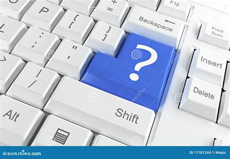 Keyboard Question Royalty Free Stock Image CartoonDealer