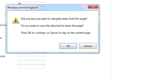 Javascript How To Show Yes Or No Window In Windowonbeforeunload Stack Overflow