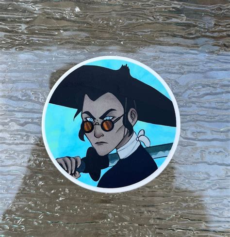 Mizu Blue Eye Samurai Sticker Etsy