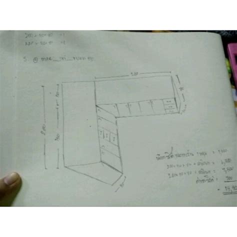 เคาน์เตอร์ Diy ติดตั้งซิงค์ ล้างจาน เจาะเตาฝัง ท้อปกันน้ำติดท้อปฟอร์มิก้า เข้ารูปตัวแอล Shopee
