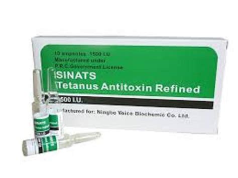 Injection Tetanus Antitoxin 1500 Iu Ampoule At Best Price In New Delhi Id 27208253648