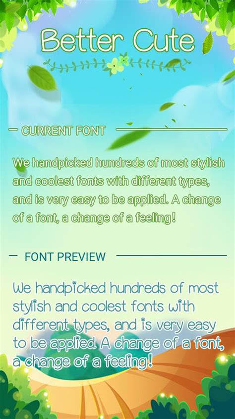 Better Cute Font For Flipfont Cool Fonts Text Free Apk Para Android Descargar