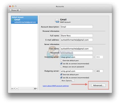 Fix Outlook Error 1025 Invalid Mailbox Name For Gmail On Mac