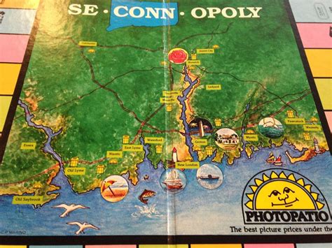 Se Conn Opoly Game Monopoly Connecticut Rare Southeastern Ct New