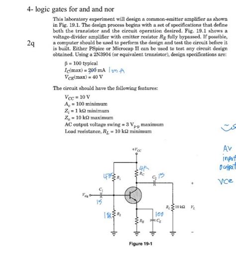 Solved Logic Gates For And And Nor This Laboratory