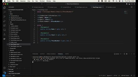 Blazor Form Validation And Submission Youtube