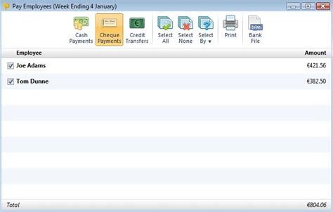Paying Employees Brightpay Documentation