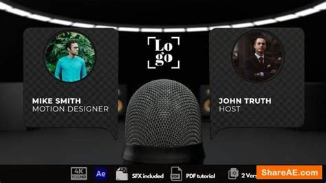 Videohive Podcast Intro Free After Effects Templates After Effects Intro Template