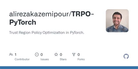 Github Alirezakazemipourtrpo Pytorch Trust Region Policy
