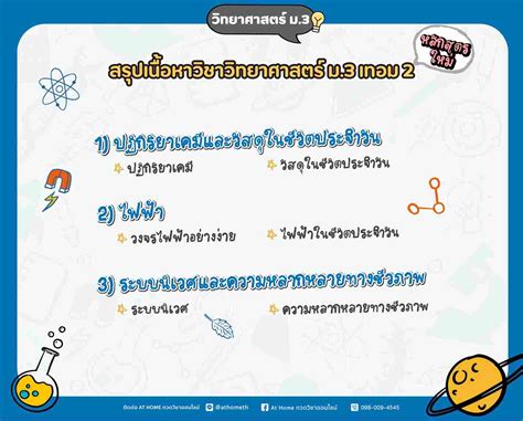 เนื้อหาวิทยาศาสตร์ ม 3 หลักสูตรใหม่ L Athometh Com
