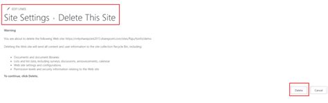 Delete SharePoint Site PowerShell SPGuides
